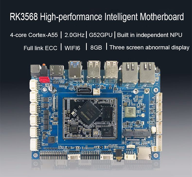 Quad Core Android Pcba RK3568 Motherboard Supports 4K 1080P Cortex-a55 ...